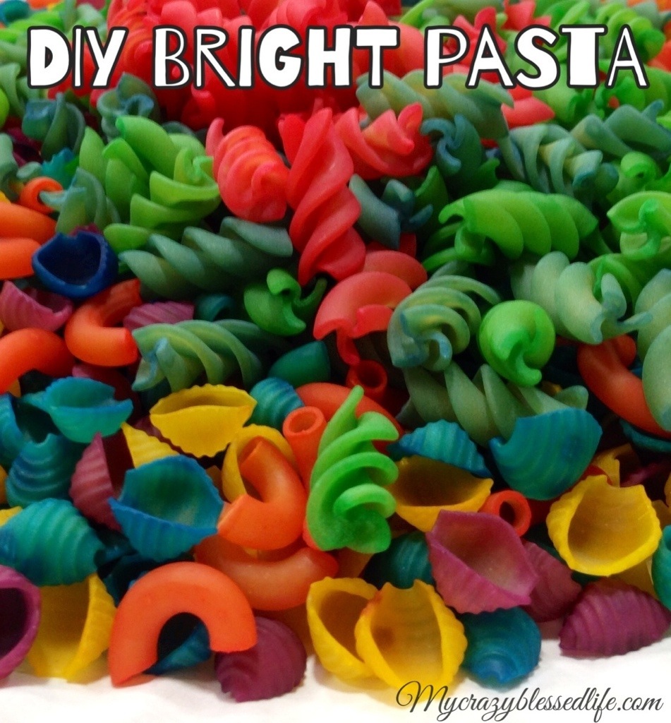 DIY Bright Pasta For Art – My Crazy Blessed Life!